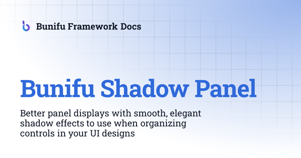 Bunifu Shadow Panel | Bunifu Framework Docs
