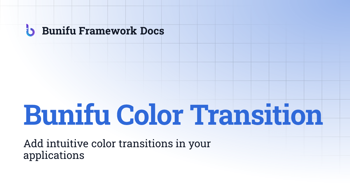 Bunifu Color Transition | Bunifu Framework Docs