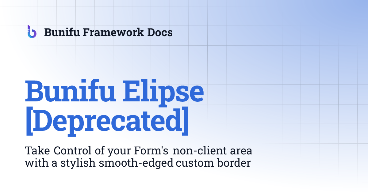 Bunifu Elipse [Deprecated] | Bunifu Framework Docs